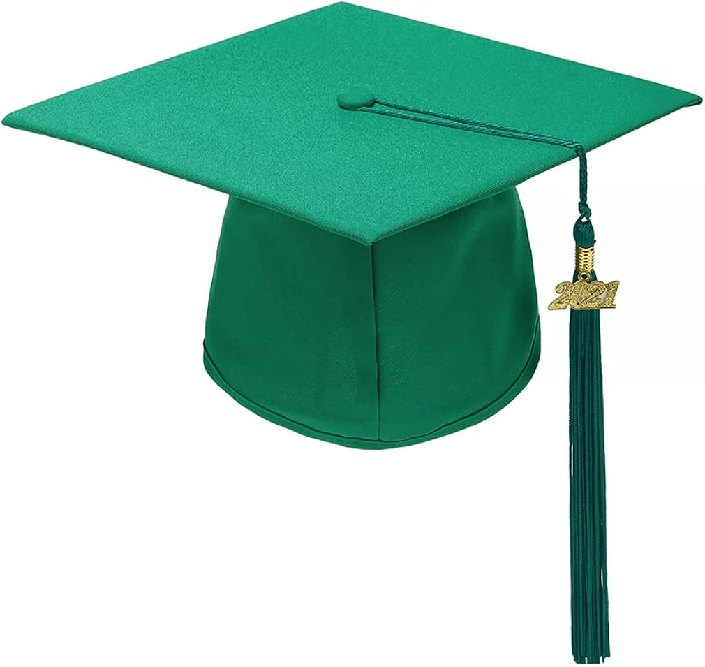 Amazon.com: Annhiengrad Unisex Adult Matte Graduation Cap with Tassel ...