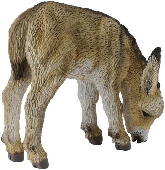 CollectA Farm Life Donkey Foal (Grazing) Toy Figure - Authentic Hand ...