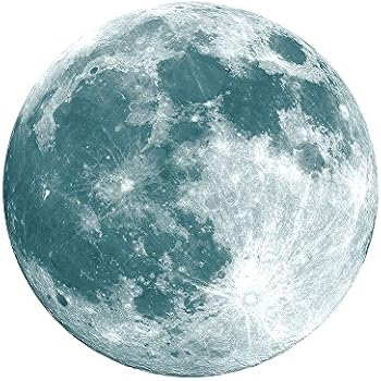 Amazon.com: Full Moon Wall Decal Cutout 24"x24": Home & Kitchen