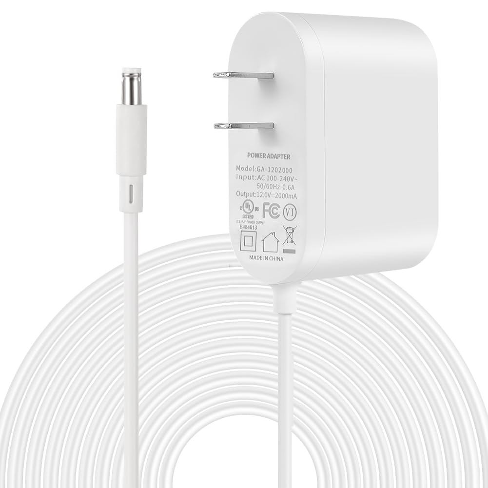 Wefomey 12V 2A Power Supply Adapter, UL-Listed, 120V AC to 12V DC ...