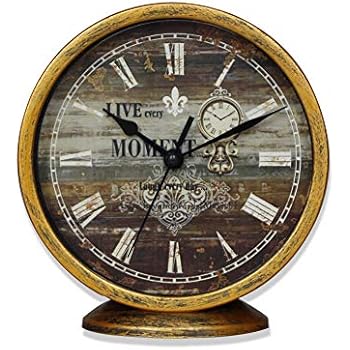 Amazon.com: ShuaXin Silent Wooden Round Wall Clocks,6 Inch Small Simple ...