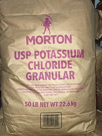 Potassium Chloride "KCl" FOOD GRADE (0-0-60) Minimum 99% purity! 50LB ...