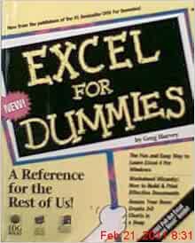 Amazon.com: Excel for Dummies (For Dummies (Computers)): 9781878058638 ...