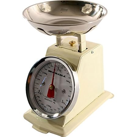 3kg Traditional Retro Mechanical Kitchen Weighing Scales (CREAM ...
