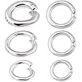 Amazon.com: Beebeecraft 1 Box 9Pcs Twist Clasps Jump Rings Sterling ...