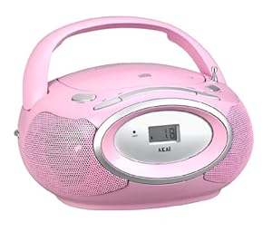 AKAI APRC7PK Portable Radio/CD Player - Pink: Amazon.co.uk: TV