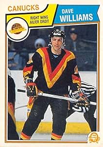 Dave Tiger Williams trading card (Vancouver Canucks Hockey Goon Fighter ...