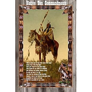 Amazon.com : Native American 10 Commandments Poster Native American ...