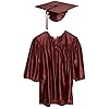 Happy Graduates Small Maroon Shiny Child Graduation Cap, Gown, Tassel ...