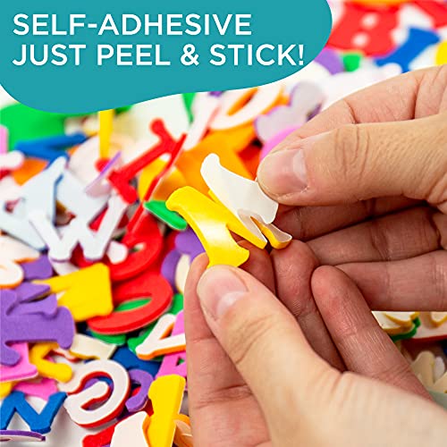 Horizon Group USA Adhesive Foam Alphabet Letters, 1000+ Sticker ...