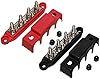 (Red & Black) 5/16" 4 Stud Power Distribution Block -BUSBAR- with Cover - Made in The USA in ...