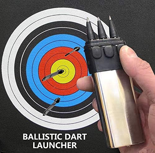 GlobalEDC Self Defense Shooting Darts Set, Ballistic Darts Gun Launcher ...