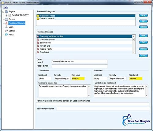 iRisk Risk Assessment Software Health and Safety for Windows 7, 8, 10 ...