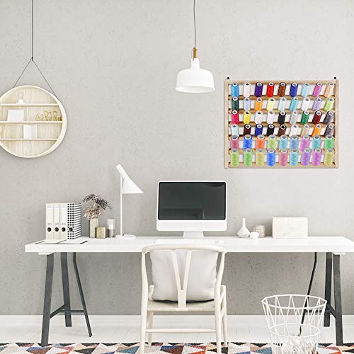 SAND MINE 2 Pack 54-Spool Thread Rack, Wall-Mounted Thread Holder ...