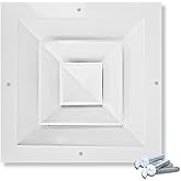 Repa Market 9 x 9 Inch Neck, Square Aluminum 14 x 14 Inch Ceiling ...