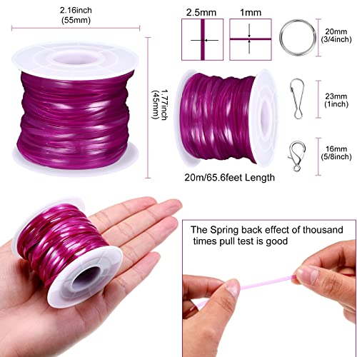 Gimp String Plastic Lacing Cord Kit with 24 Rolls Gimp Bracelet Cord 24 ...