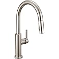 Delta Nicoli Brushed Nickel Kitchen Faucet with Pull Down Sprayer ...