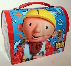 Amazon.com: Collectible Bob The Builder Tin Dome Lunch Box-Large ...