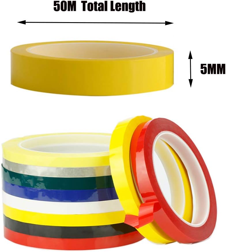 Sweieoni 8 Pieces Whiteboard Graphic Chart Tape, Whiteboard Pinstripe ...