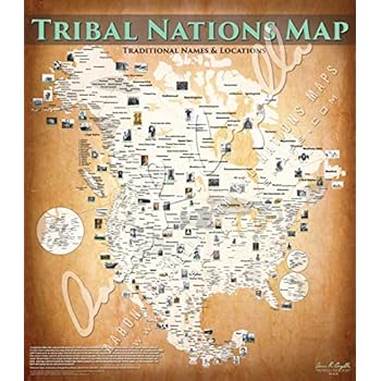 Amazon.com: Map of Indigenous Nations of North America Poster - 48" x ...