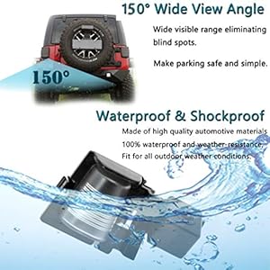 EWAY Rear View Backup Cameras for JEEP Wrangler 2007-2018 Waterproof ...