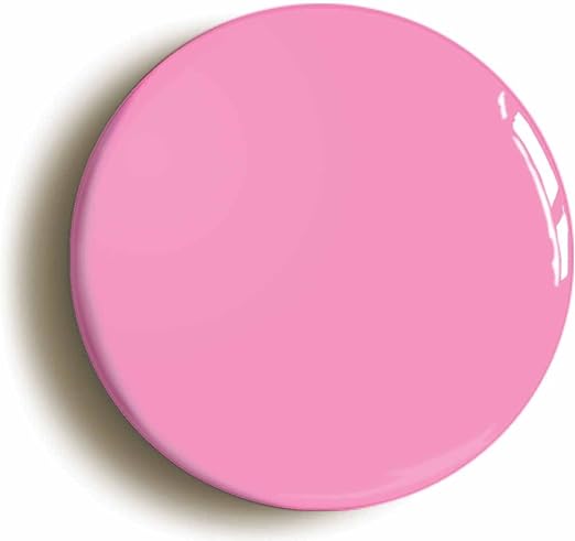 PLAIN PINK BADGE BUTTON PIN (Size is 1inch/25mm diameter): Amazon.co.uk ...
