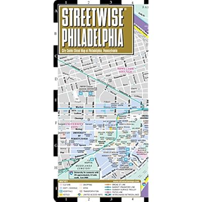 Philadelphia City Center Map - Pocket Size Travel Australia | Ubuy
