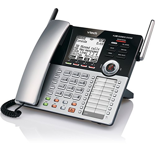 VTech CM18445 Main Console – DECT 6.0 4-Line Expandable Small Business ...