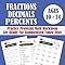 Fractions, Decimals And Percents Timed Tests Math Workbook: Practice ...