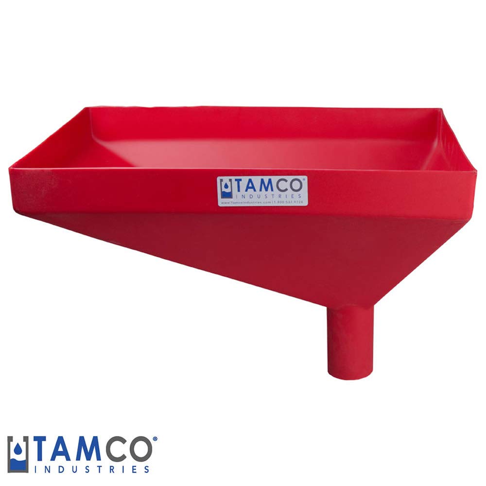 20" x 13" Rectangular Red Heavy Duty Tamco Linear Low Density Plastic ...