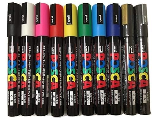 Posca Colouring - PC-5M - Pack of 10 Best Selling Markers in Oman ...
