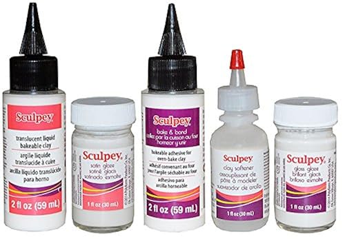 Sculpey Artist Set: 2-Ounce Translucent Liquid Bakeable Clay, 1-Ounce ...