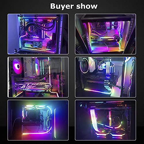 ALITOVE Addressable RGB PC LED Strip for 3 Pin 5V ADD-RGB Header on ...