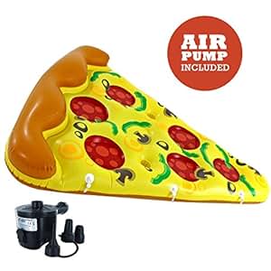 Amazon.com: Luxury Inflatable Pizza Pool Float - Includes Pump - Giant ...