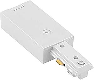 WAC Lighting HLE-WT H Track Live End Connector, White - Track Lighting ...