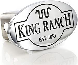 Amazon.com: King Ranch est. 1853 Wordmark Chrome Plated Trailer Hitch ...