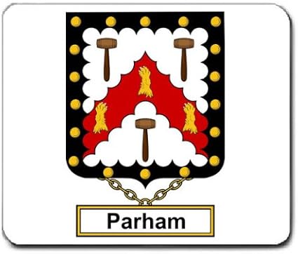 Parham Family Crest Coat of Arms Mouse Pad: Amazon.co.uk: Office Products