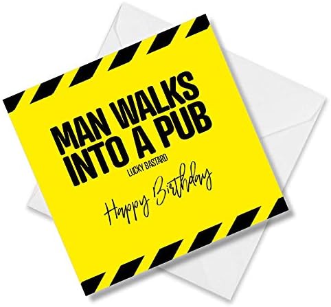 Lockdown Birthday Card, Man walks into a pub, Funny Birthday Card ...