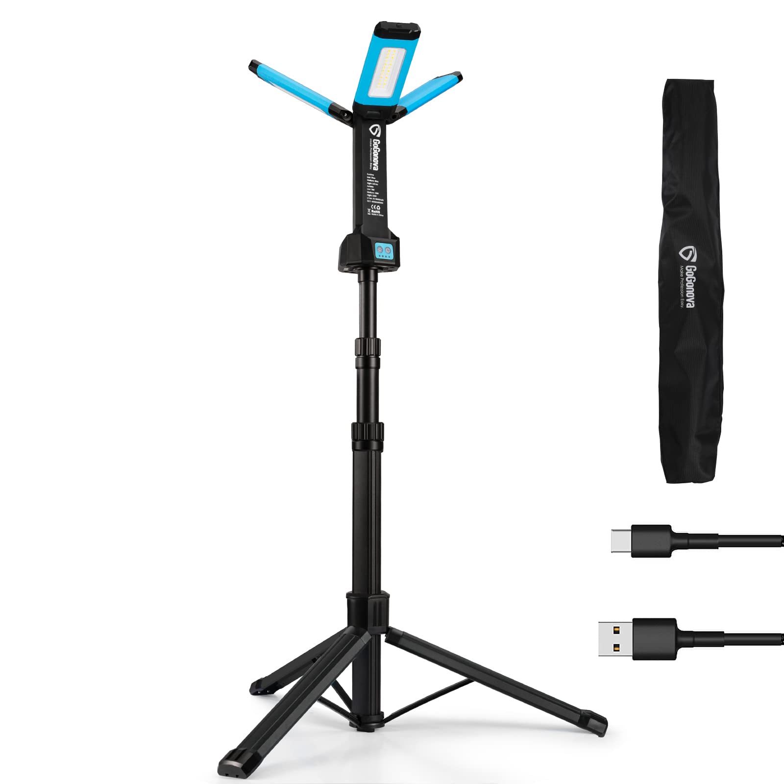 Mua Work Light with Stand, GoGonova Rechargeable Work Light with Triple ...