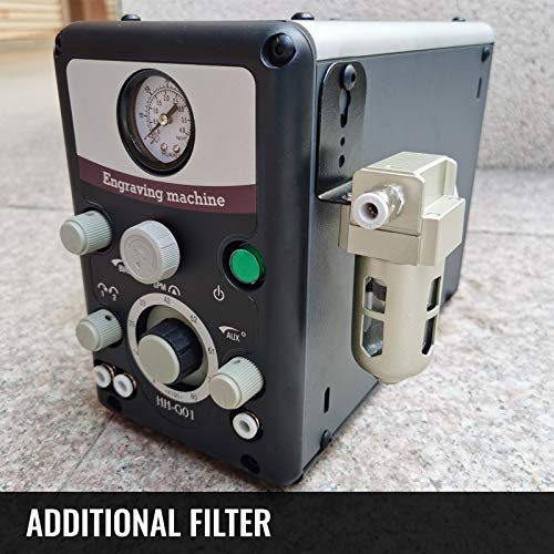VEVOR Pneumatic Jewelry Engraver Machine 110V 60Hz Pneumatic Hand ...