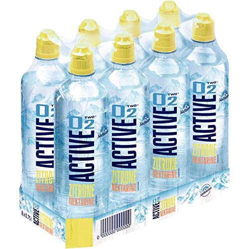 Adelholzener Active O2 Zitrone Nektarine, 8er Pack, Einweg (8 x 750 ml ...