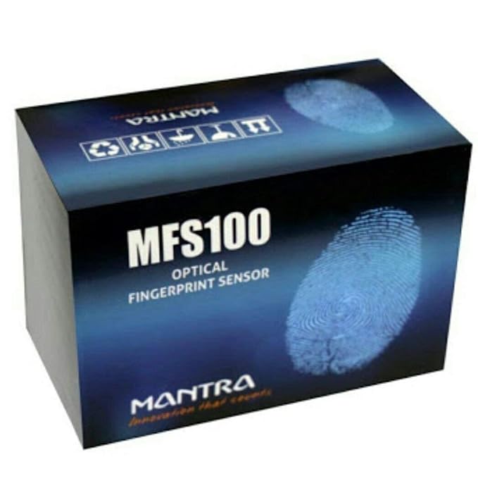 Mantra MFS 100 Bio-Metric USB Device Optical Finger Print Sensor ...