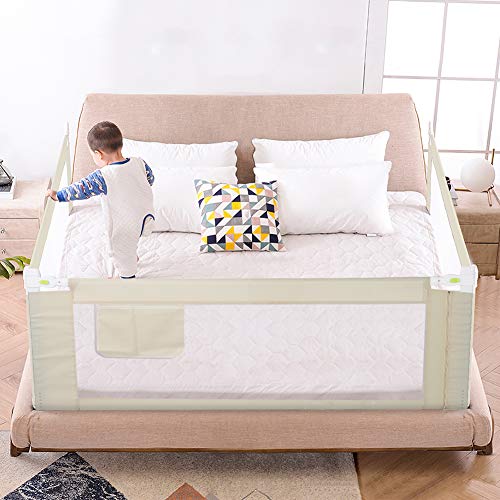 Liusin Bed Rails for Toddlers and Kids - Extra Long Height Adjustable ...