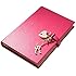 Amazon.com: Genuine Leather Heart Lock Diary, Working Key and Lock, Red ...