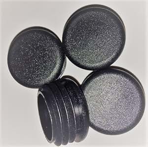 Amazon.com : 1 1/8" Black Plastic Plugs for Round Tubing Package of 4 ...