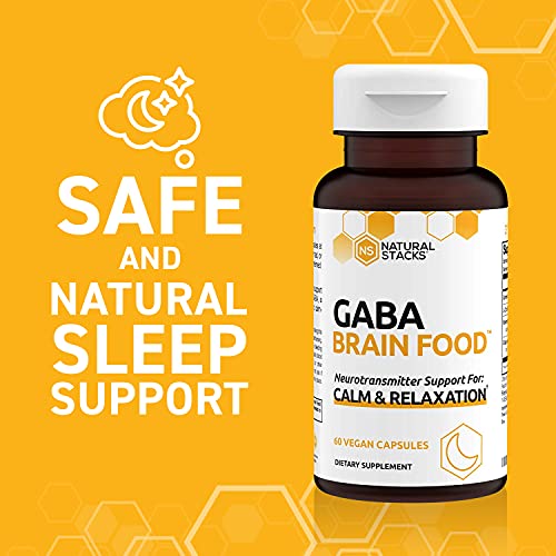 NATURAL STACKS GABA Supplement w/L-Citrulline & Grape Seed Extract - Deep Relaxation and Calm ...
