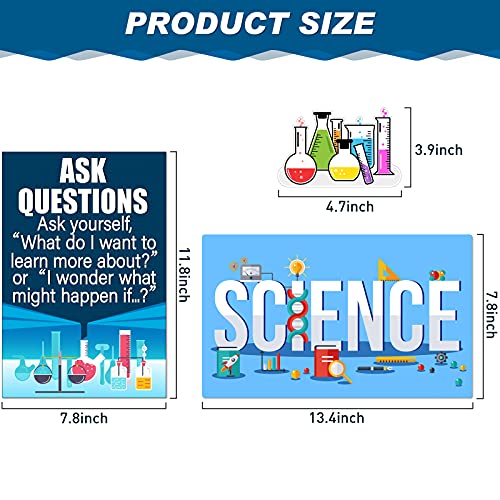 31 Pieces Scientist Bulletin Board Set Laminated Science Posters ...