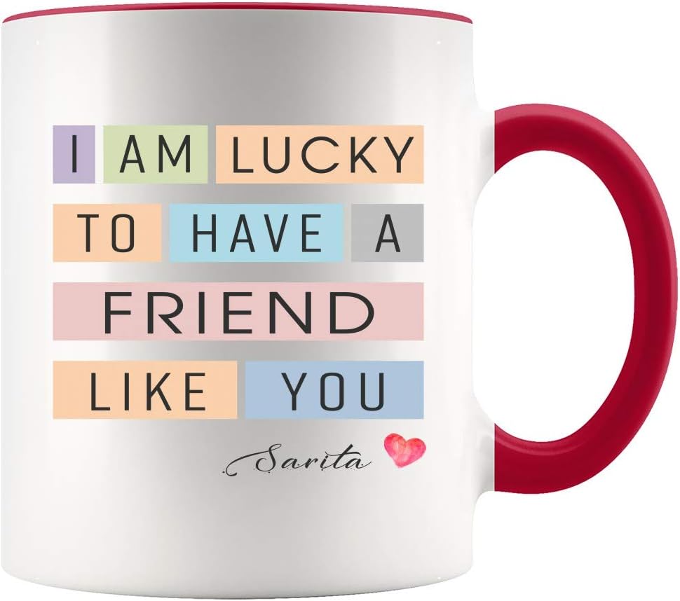 Amazon.com: Best Friend Coffee Mugs for Women I am Lucky to Have a ...