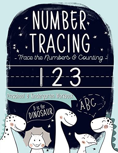 D is for Dinosaur: Trace the Numbers & Counting Preschool ...