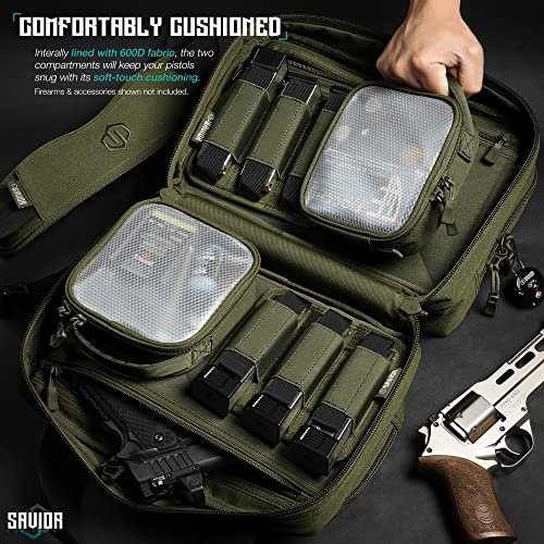 Savior Equipment Specialist Series Mini Range Bag Tactical Dual Pistol ...